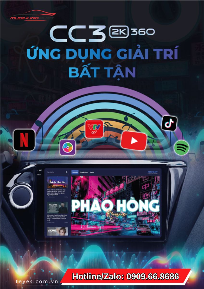 Màn Hình Teyes CC3 2K 360 - Mười Hùng Auto