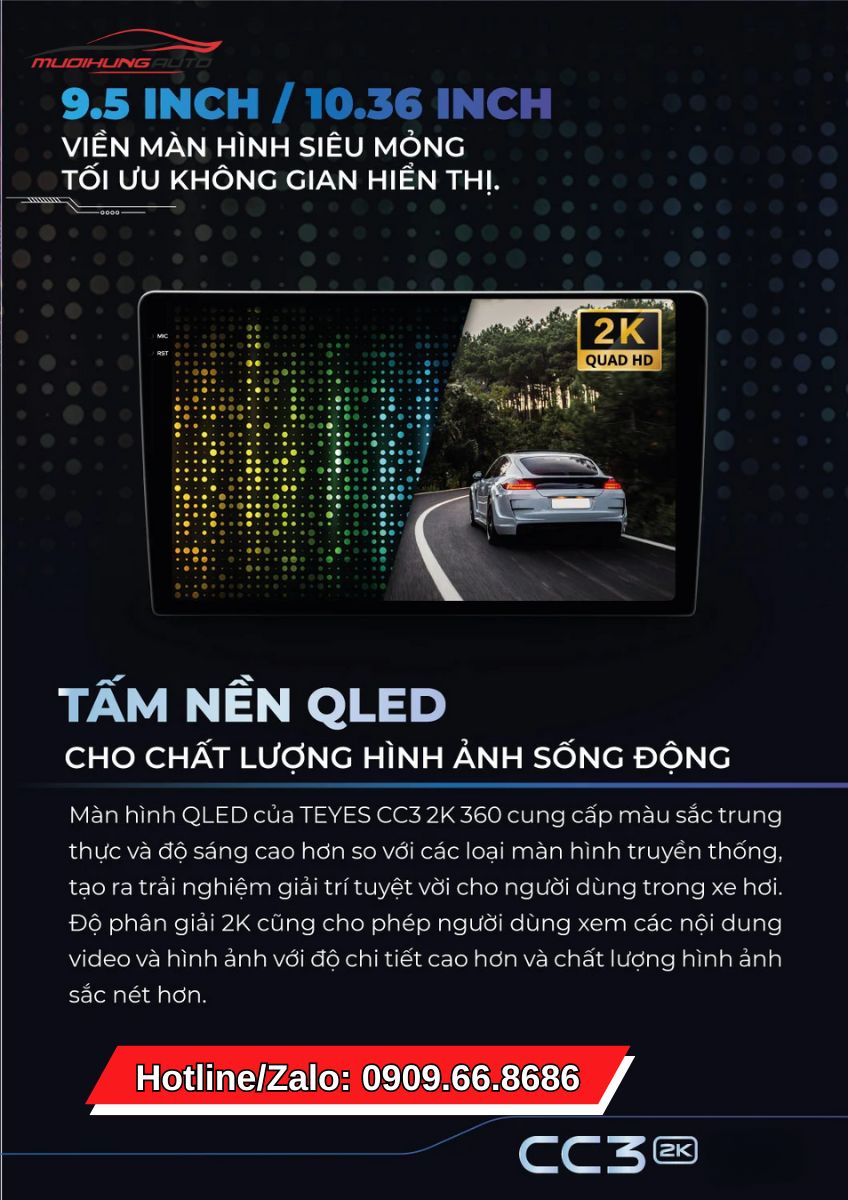 Màn Hình Teyes CC3 2K Chính Hãng - Mười Hùng Auto