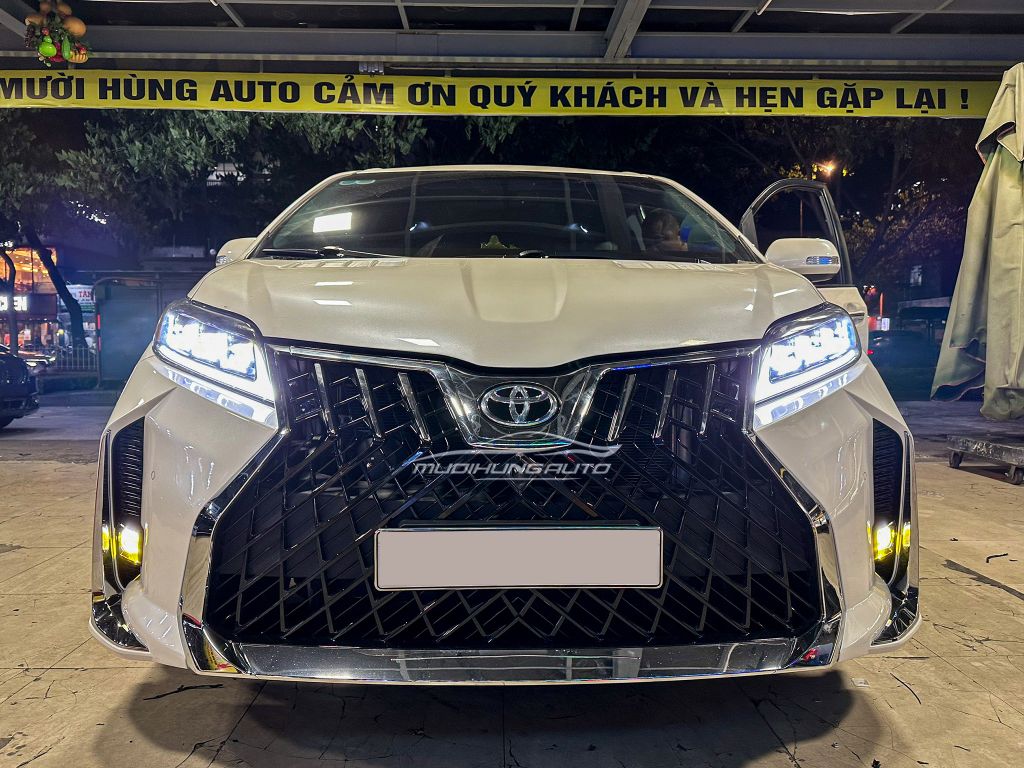 Thay Đèn Pha Nguyên Cụm Và Độ Đèn Bi LED KMR Cho Xe Toyota Sienna 2013 ...