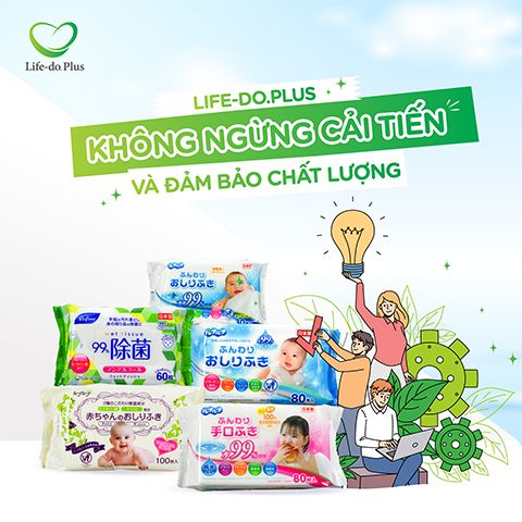 Tìm hiểu về 3 không của giấy ướt Life-do.Plus