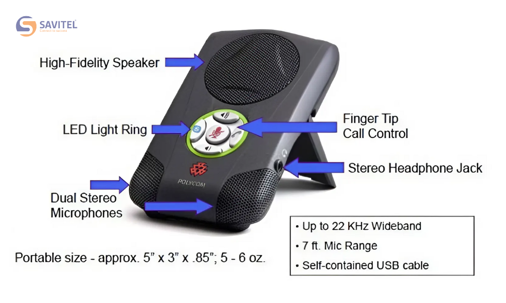 Thiết bị hội nghị truyền hình Polycom C100S Speaker Phone – SAVITEL