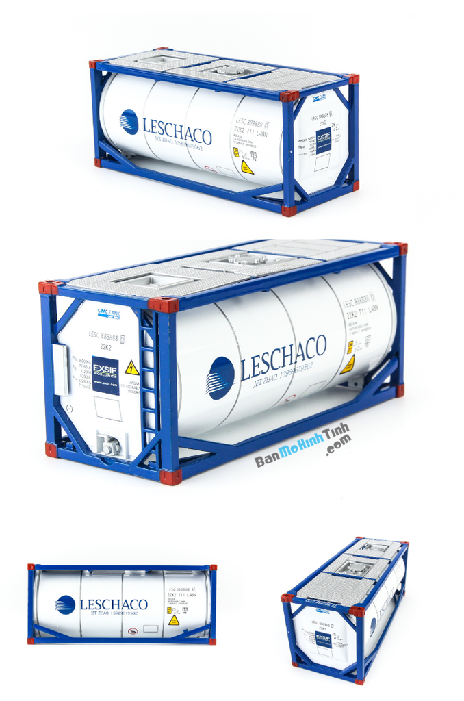 Mô hình container ISO Tank White 1:50 Dealer – banmohinhtinh.com