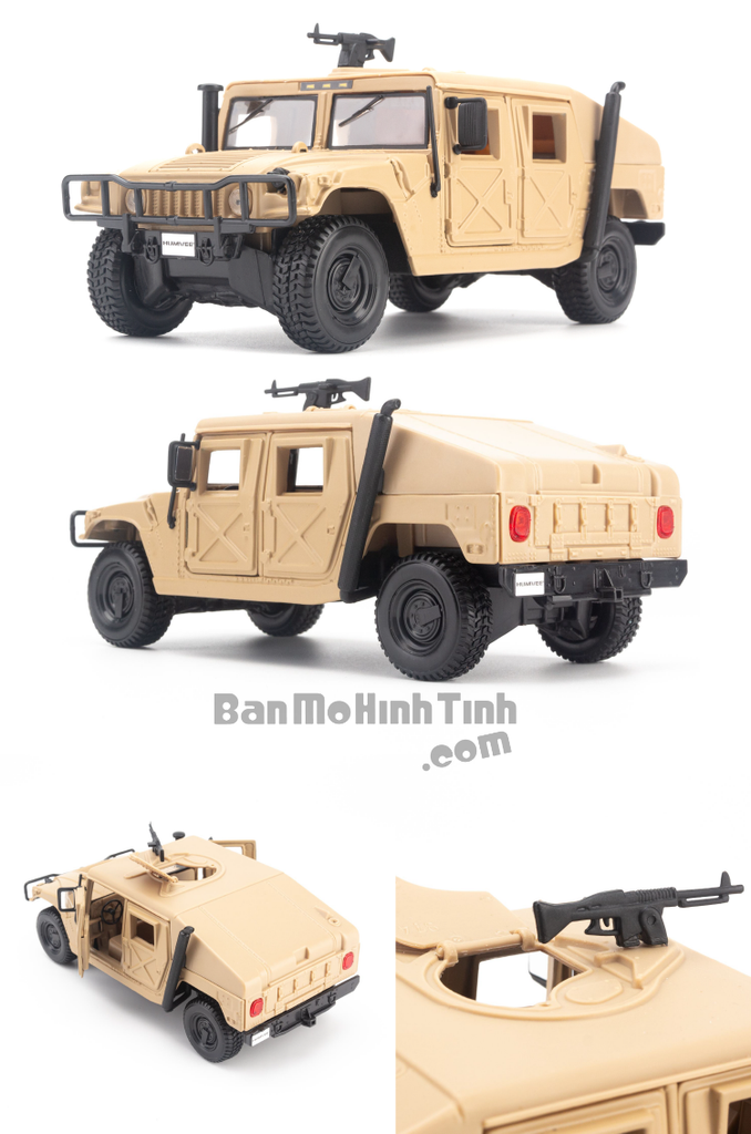 Mô hình xe quân sự Hummer Humvee Military Desert Sand 1:27 Maisto – Toyzone