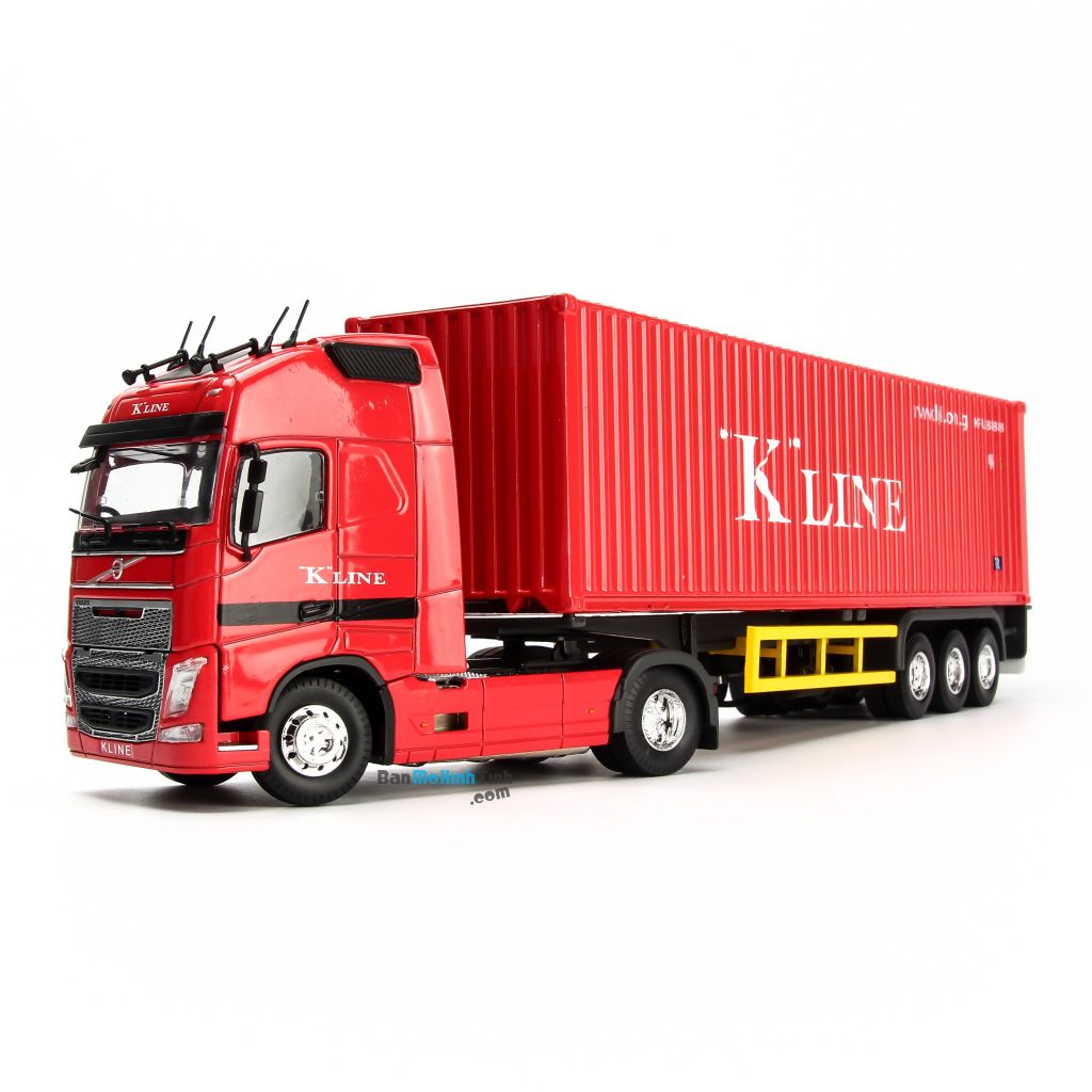 Mô hình xe container Volvo FH04 Globe- Kline Container 1:50 Dealer ...