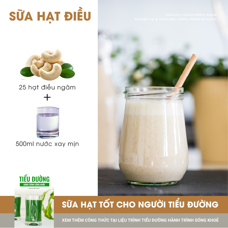 4 công thức sữa hạt tốt cho người tiểu đường – ROLIE Việt Nam