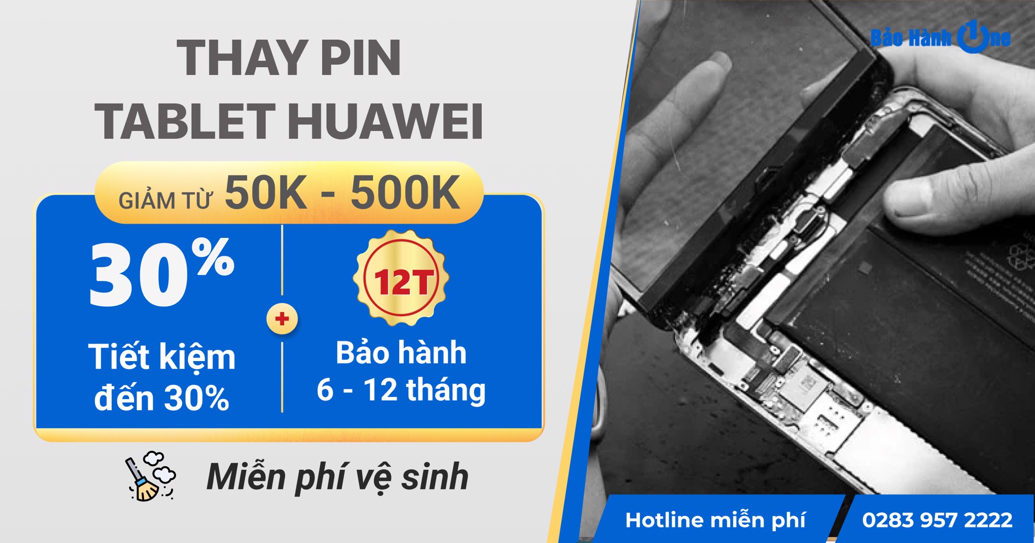 Thay Pin Tablet Huawei Chính Hãng, Chất Lượng, Sạc Siêu Nhanh