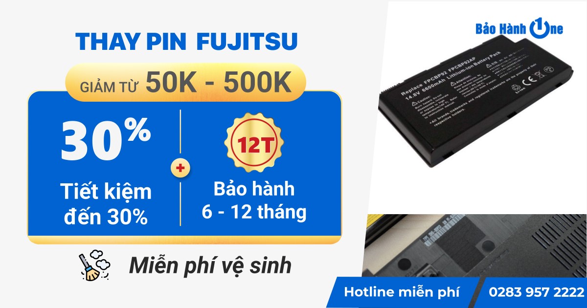 Thay Pin Laptop Fujitsu Chính Hãng, Giá Tốt Hàng Đầu