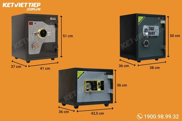 Tổng Hợp Kích Thước Két Sắt Mini Nhỏ Đến Két Sắt Cỡ Lớn Cho Gia Đình