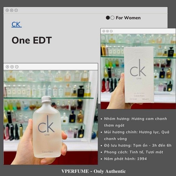 Nước Hoa Unisex Calvin Klein Ck One EDT Chính Hãng, Giá Tốt – Vperfume