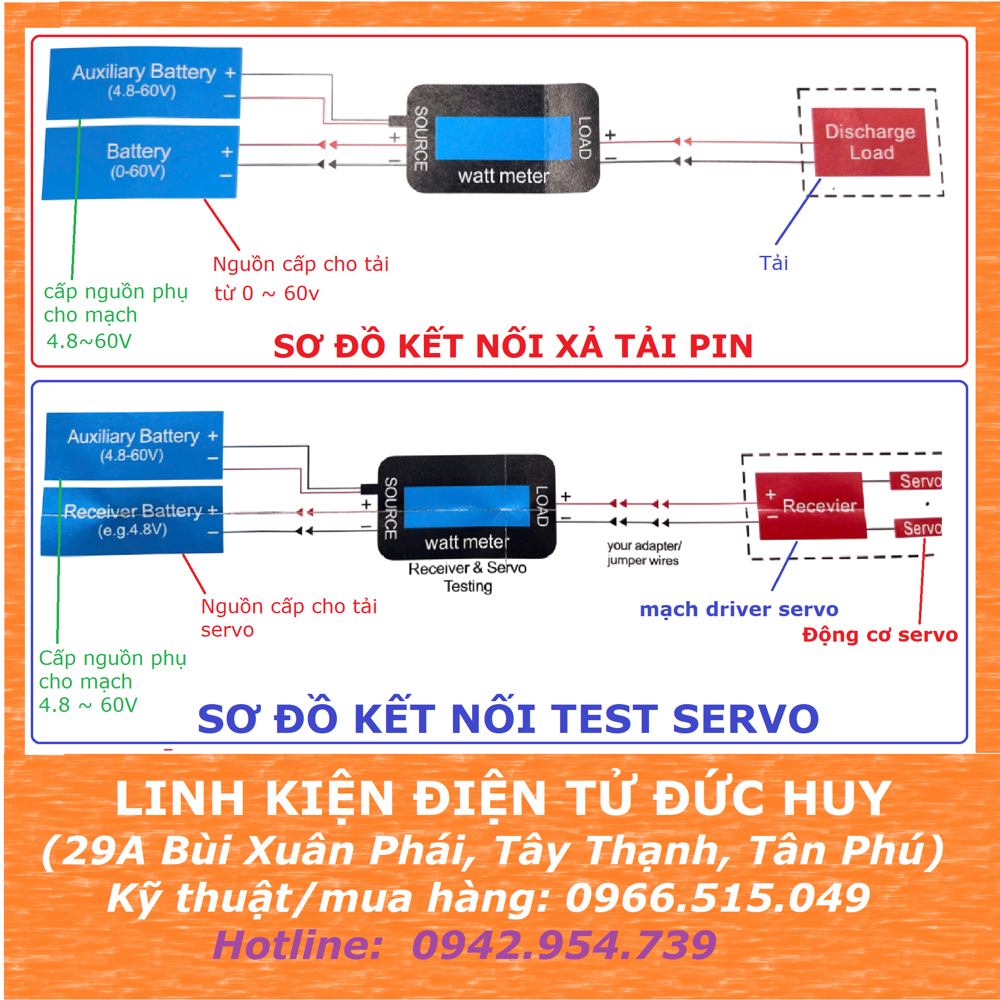 Đồng hồ đo công suất, dung lượng, Volt, Ampe, Wat, 0~60V, 0~100A – LINH KIỆN ĐIỆN TỬ ĐỨC HUY ...