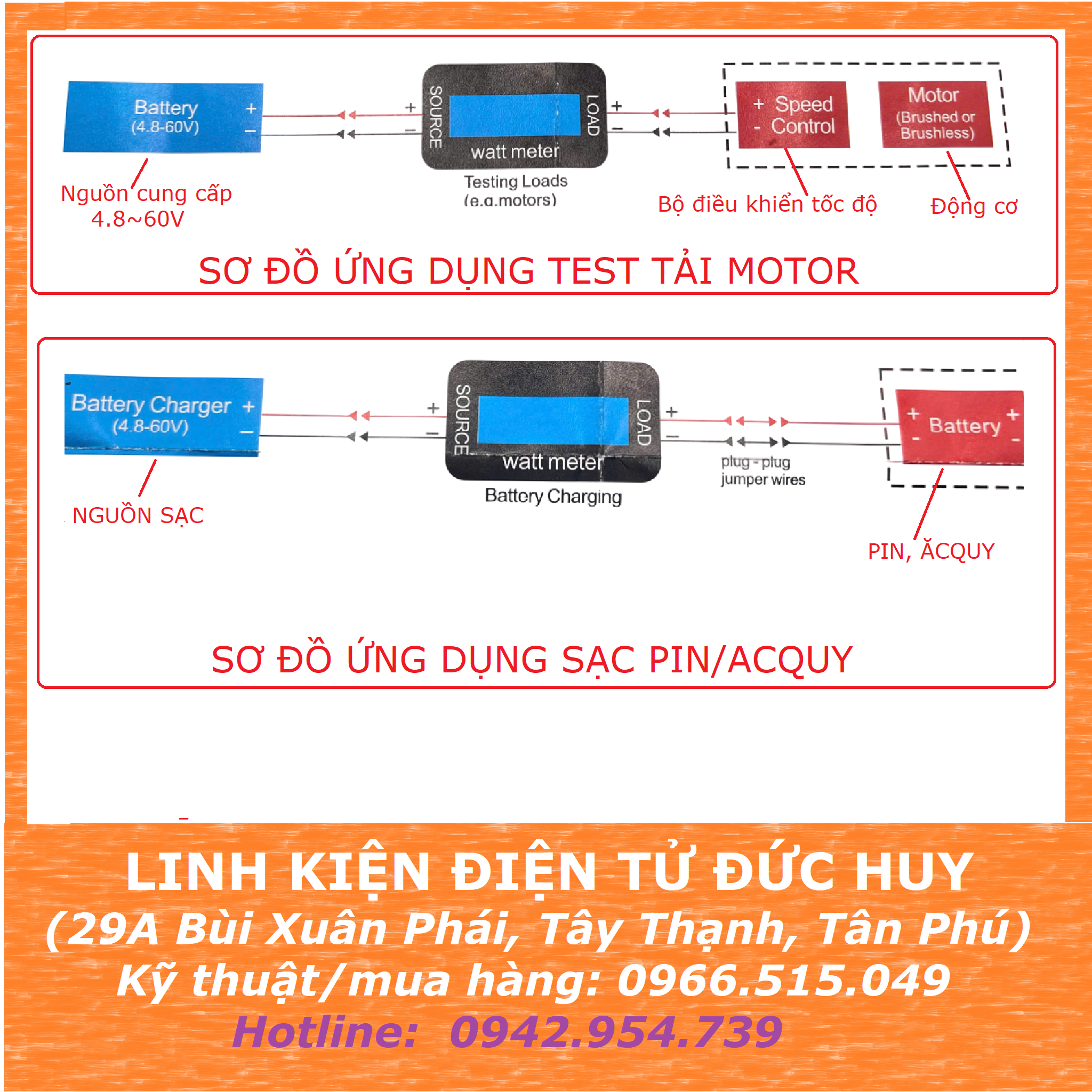 Đồng hồ đo công suất, dung lượng, Volt, Ampe, Wat, 0~60V, 0~100A – LINH KIỆN ĐIỆN TỬ ĐỨC HUY ...