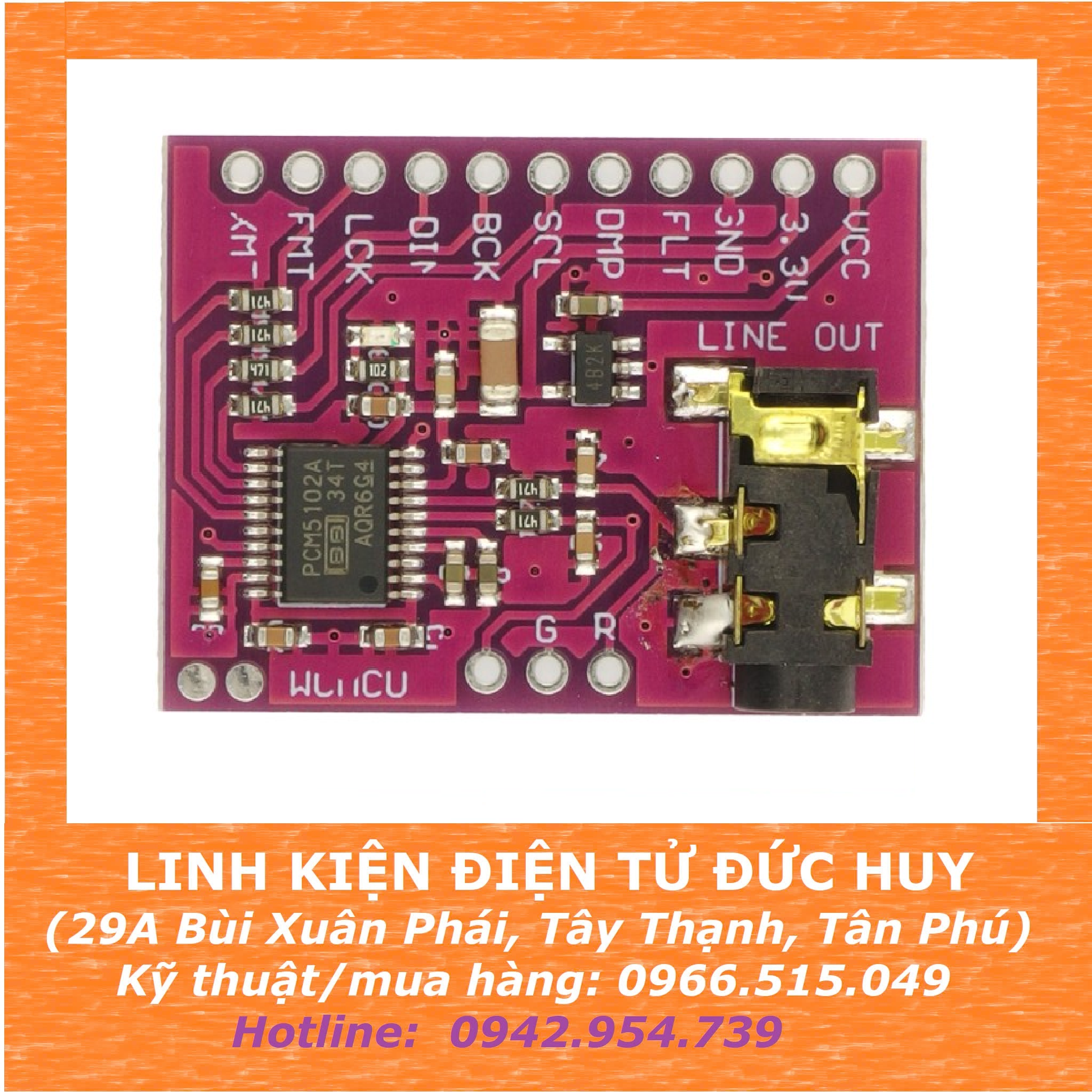 PCM5102 MẠCH CHUYỂN ĐỔI TÍN HIỆU DAC I2S – LINH KIỆN ĐIỆN TỬ ĐỨC HUY ...