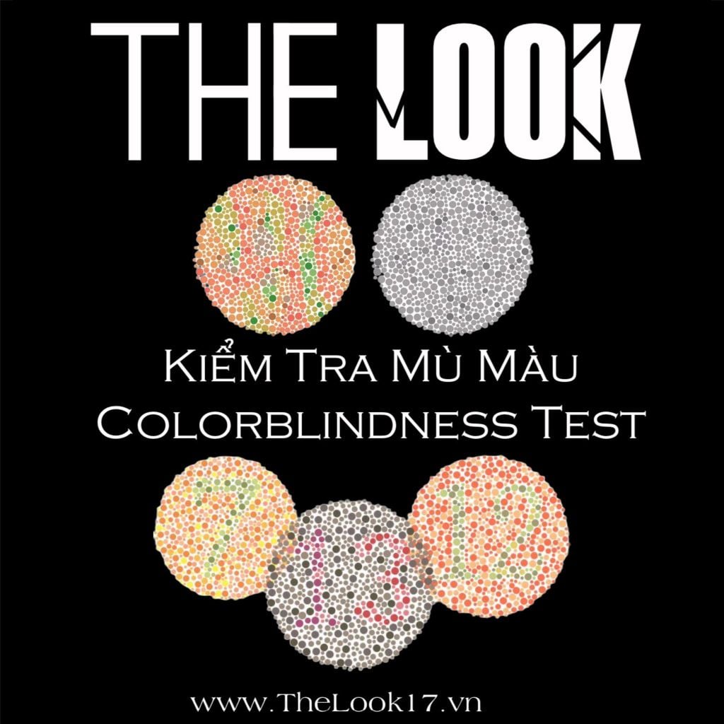 KIỂM TRA MÙ MÀU ISHIHARA – Thelook17
