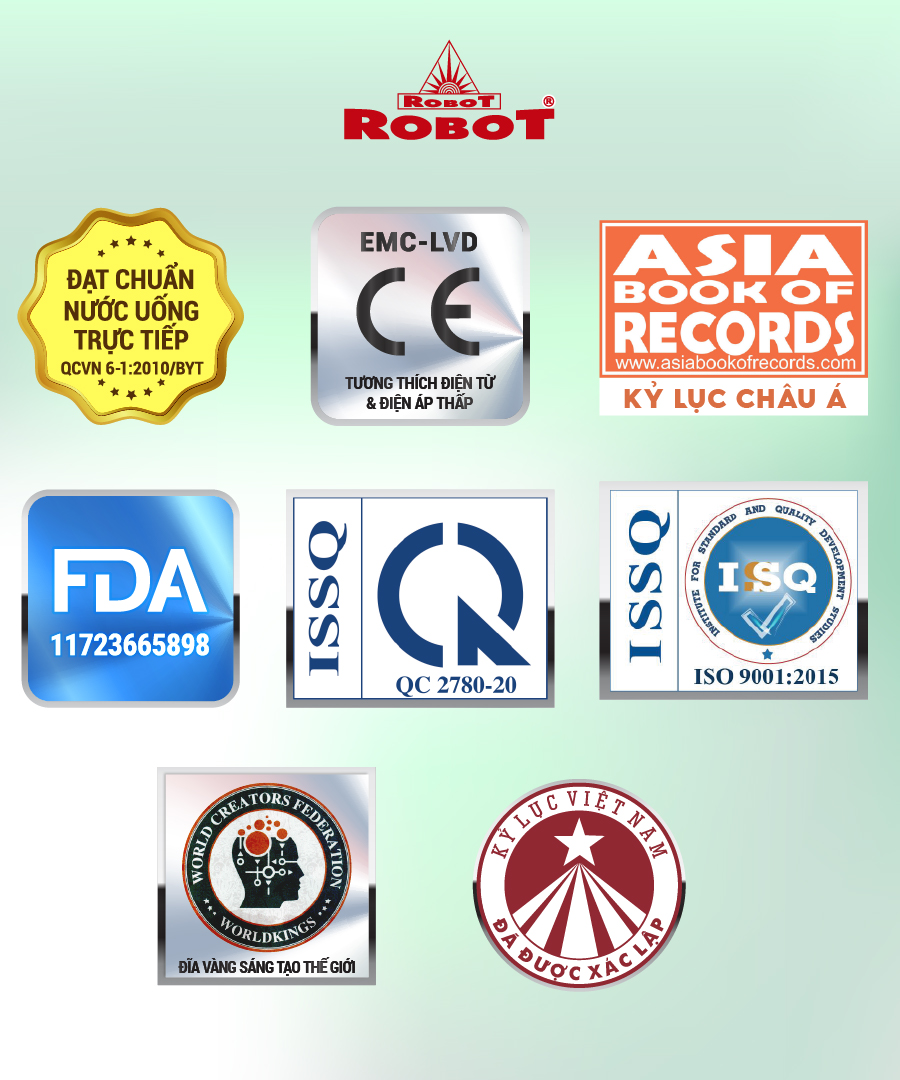 Máy lọc nước R.O Hydrogen Kiềm Nóng thông minh ROBOT RBs-9HAQ – Robot