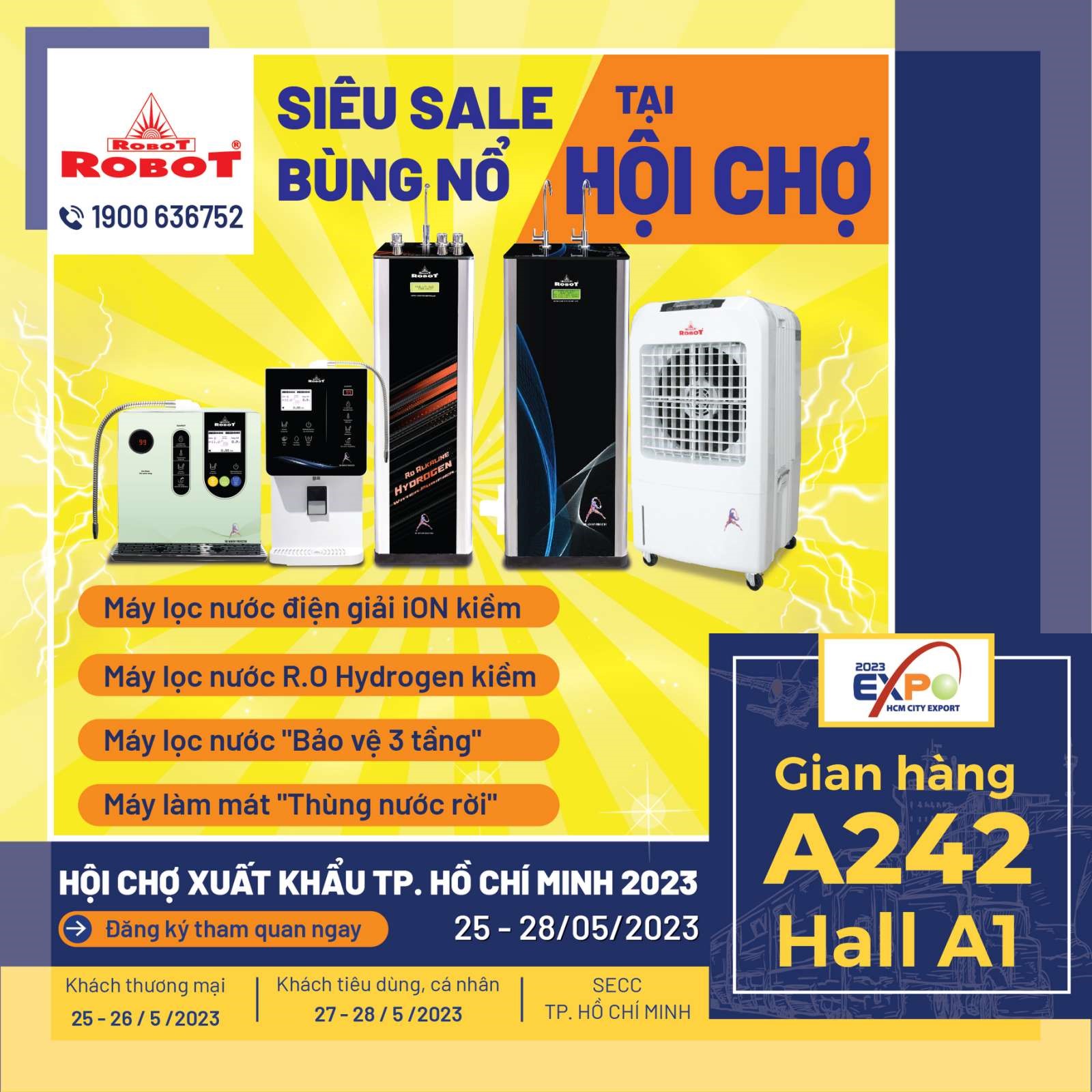 ROBOT tham gia Hội chợ xuất khẩu TP.HCM 2023 – cơ hội mua hàng ƯU ĐÃI ...