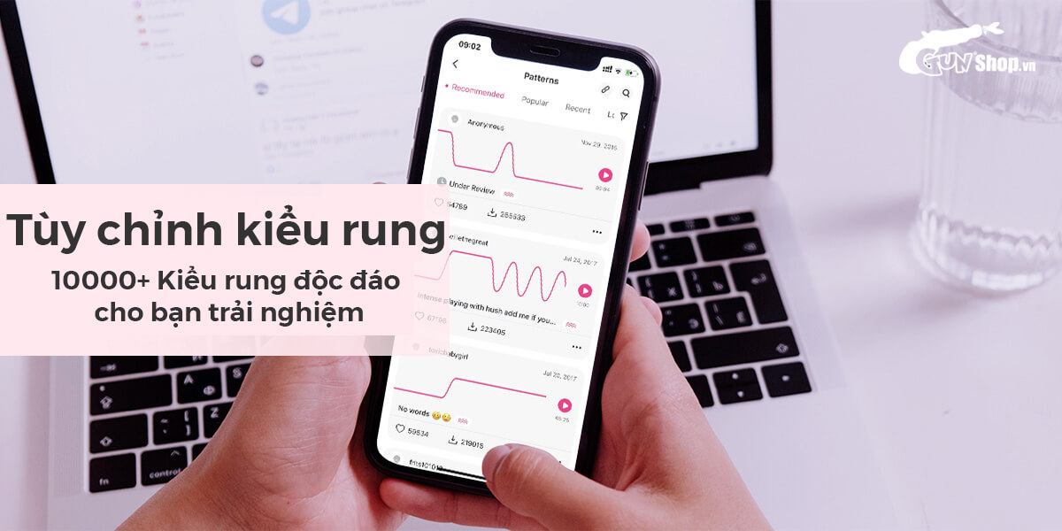 Trứng rung điều khiển bằng ứng dụng Lovense Lush 1