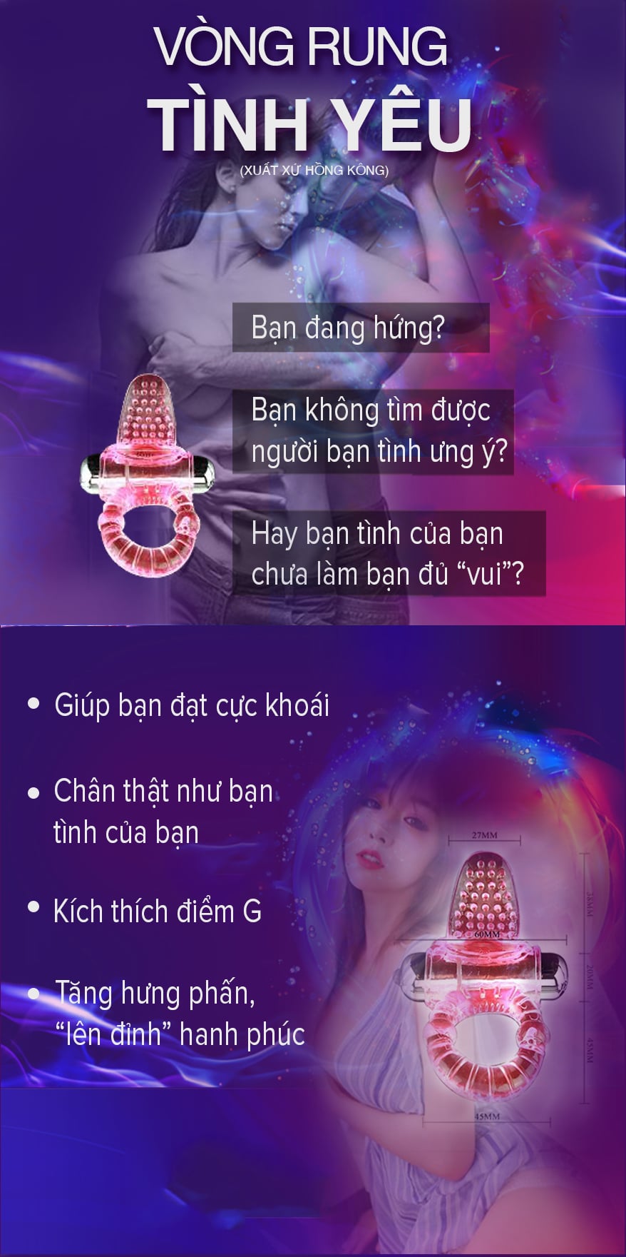 Vòng rung tình yêu cao cấp Sweet – Gunshop