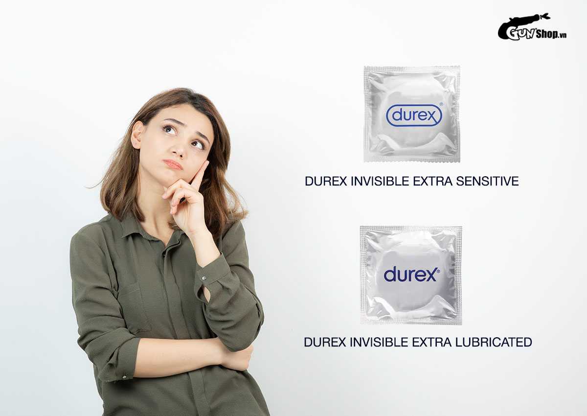 So sánh Durex Invisible Extra Sensitive vs Extra Lubricated