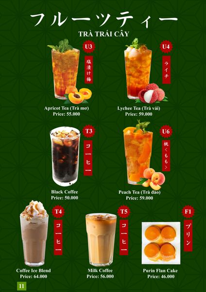 Ảnh thực đơn – Japanit Matcha & Coffee House