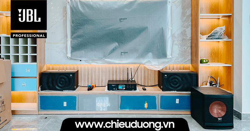 Lắp đặt hệ thống âm thanh Karaoke JBL cao cấp cho gia đình Anh Hiếu tạ ...