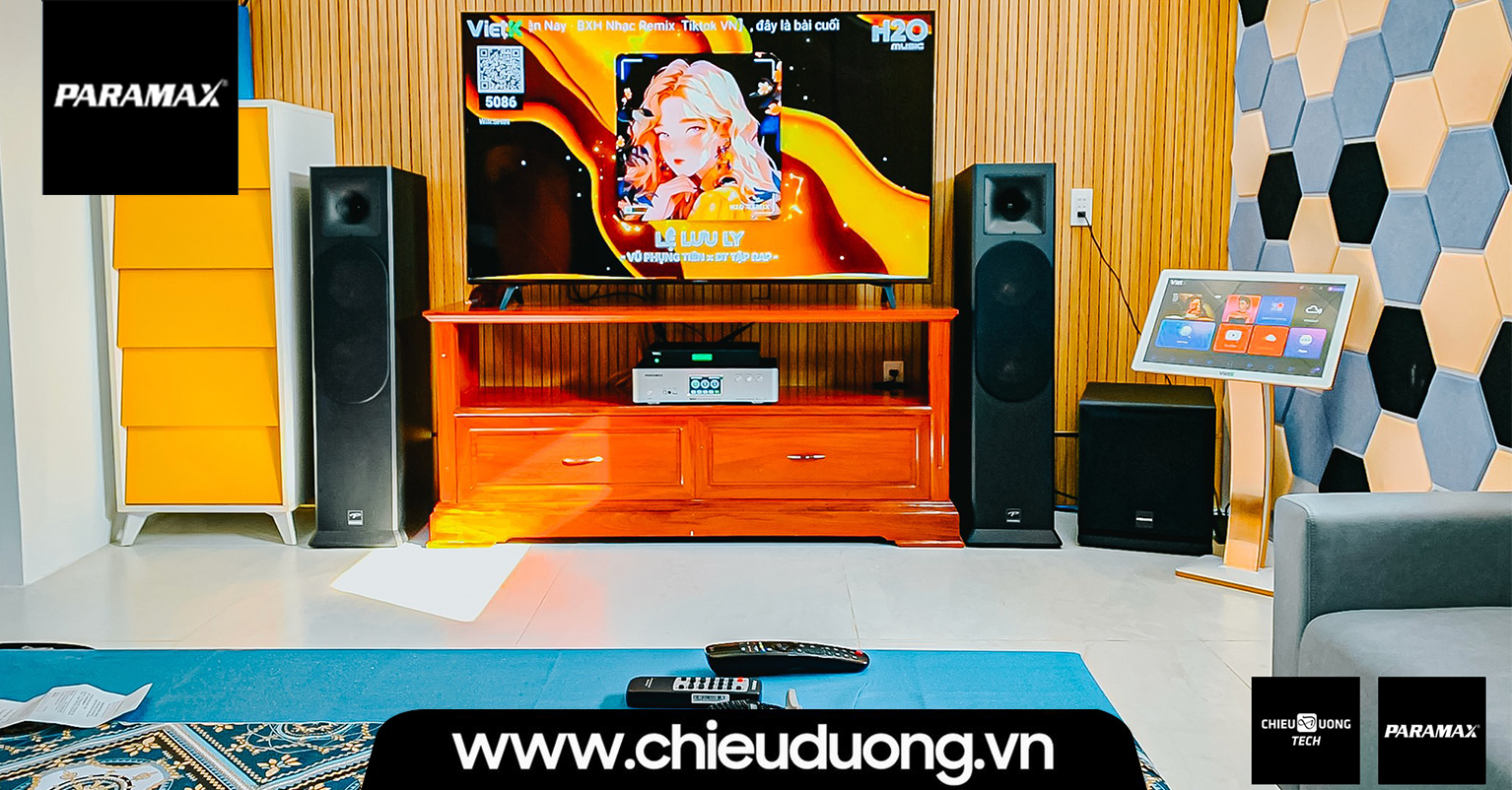 Hệ thống Paramax Euro 8 Limited kết hợp màn hình và đầu phát Karaoke p ...