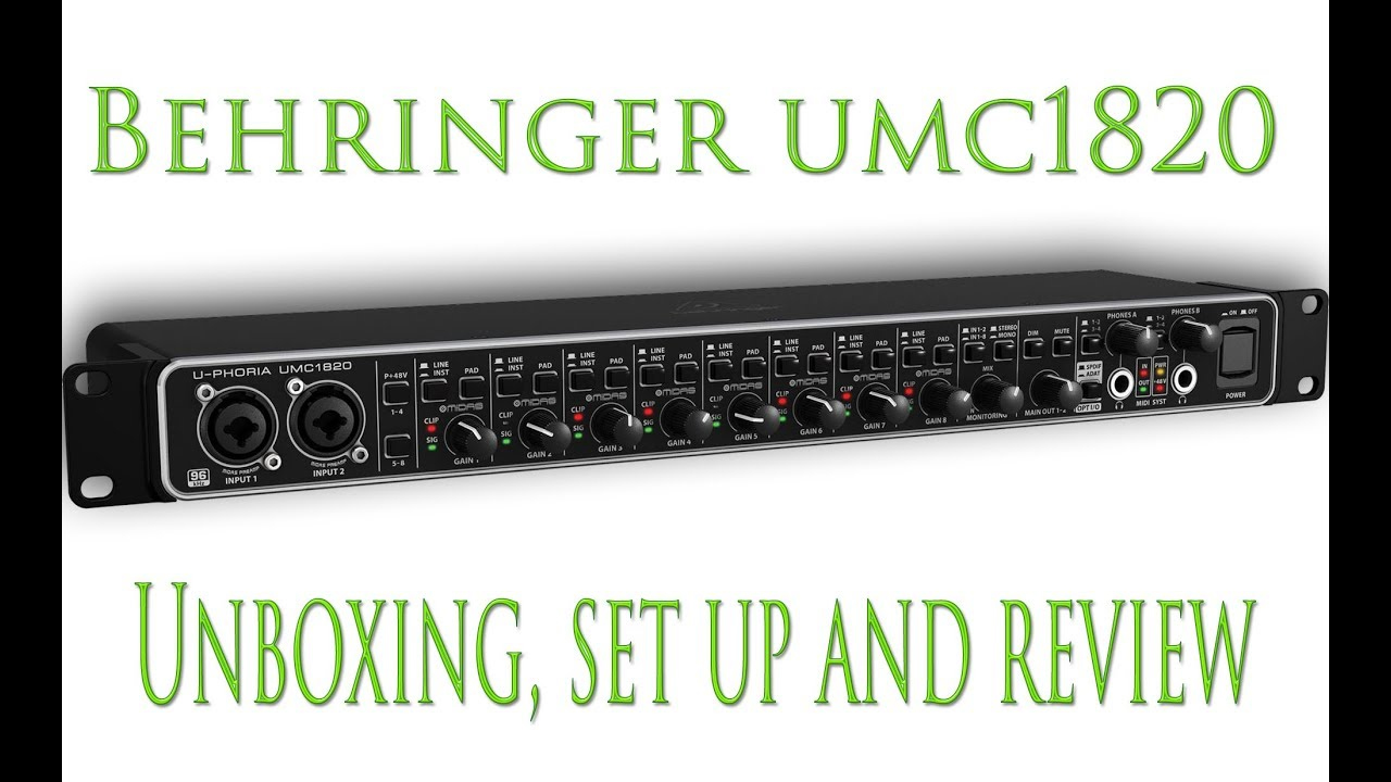 UNBOXING SOUNDCARD BEHRINGER UMC1820 - Pustudio.vn