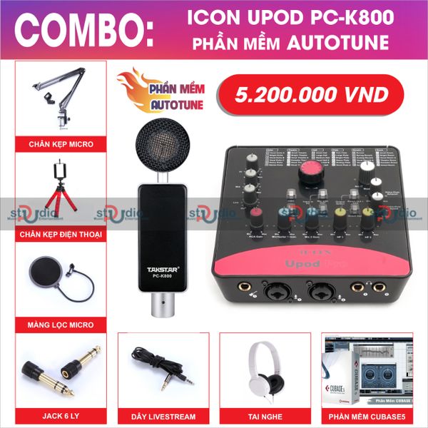 Sound card Icon Upod Pro thu âm(giá tốt nhất), với 72 hiệu ứng