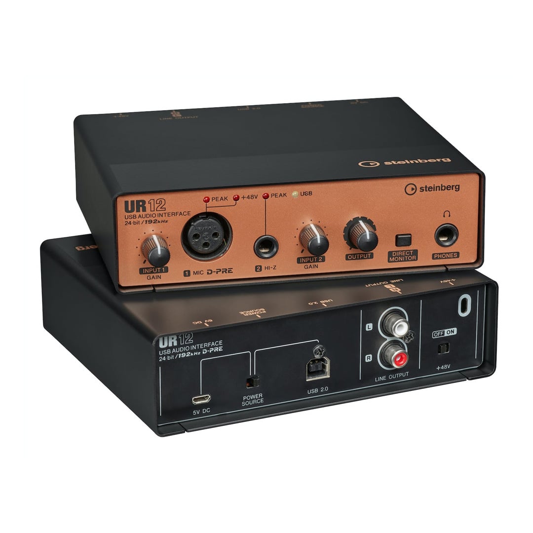 Sound card Steinberg UR12 Black Edition - Sound card thu âm - Pustudio.vn