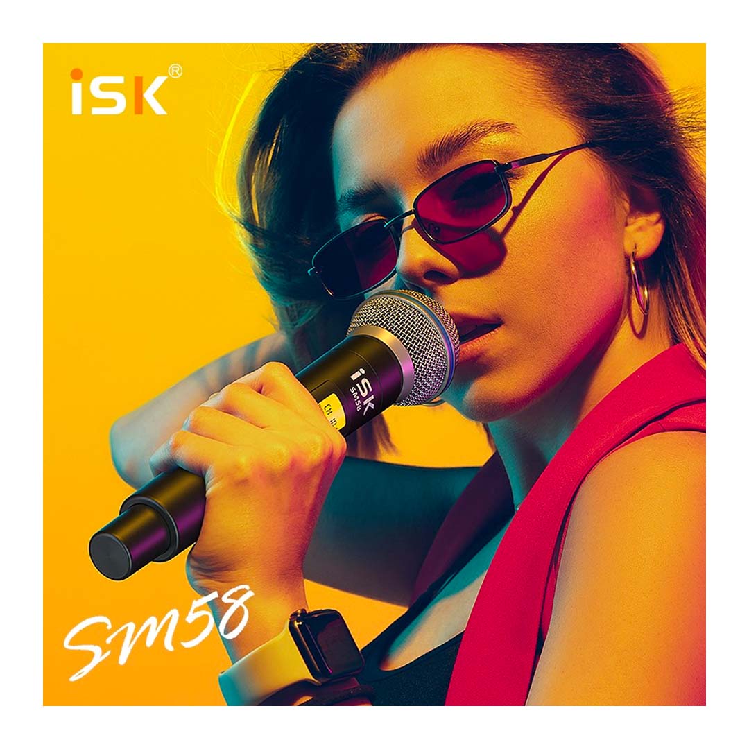 Cặp Micro thu âm iSK SM58 - Micro không dây - Pustudio.vn