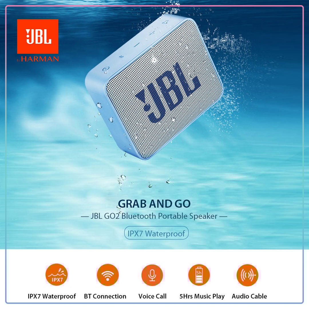 Loa Bluetooth kháng nước JBL GO2, Loa Bluetooth JBL - Pustudio.vn