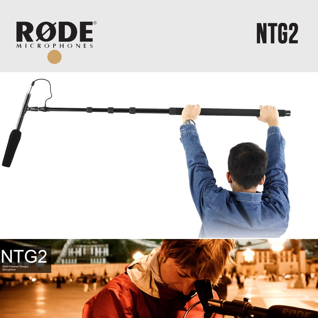 Micro thu âm Shotgun Rode NTG2 - Microphone Shotgun Rode - Pustudio.vn