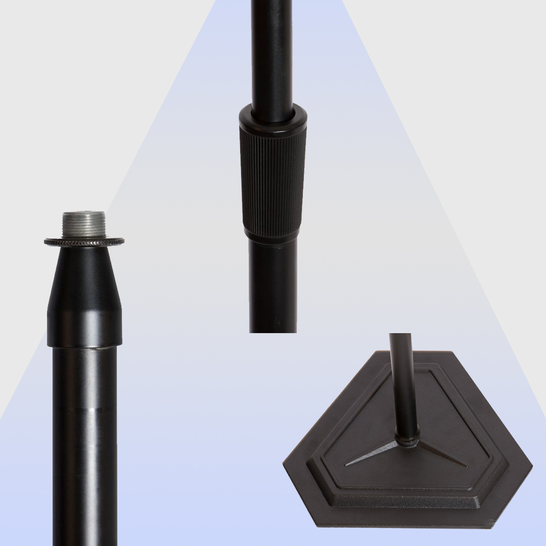 Chân Microphone ON-STAGE MS7613 HEX-BASE MIC STAND - Pustudio.vn