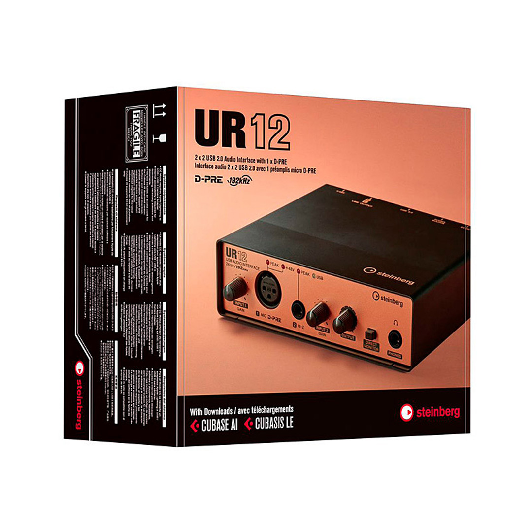 Sound card Steinberg UR12 Black Edition - Sound card thu âm - Pustudio.vn