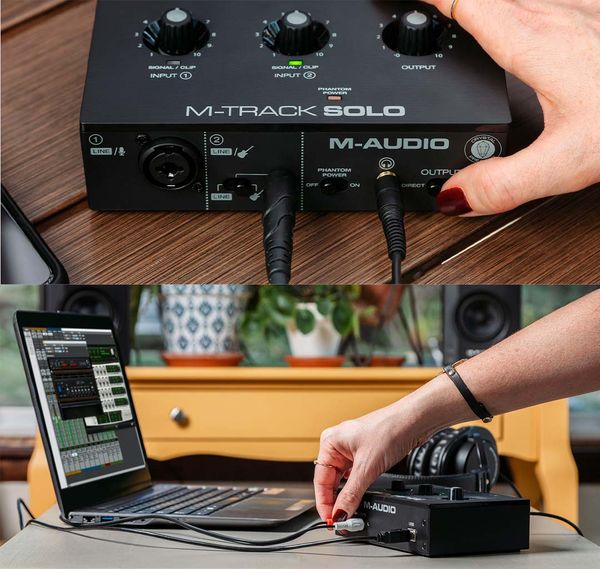 Sound card M-AUDIO M-TRACK SOLO - Pustudio.vn