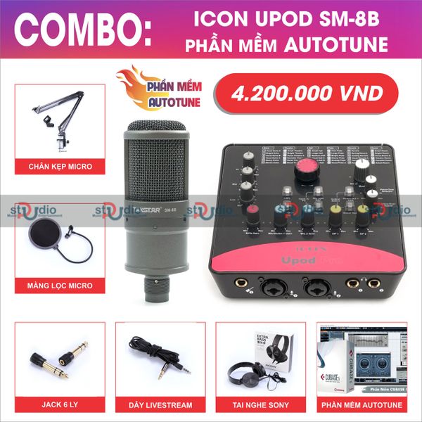 Sound card Icon Upod Pro thu âm(giá tốt nhất), với 72 hiệu ứng