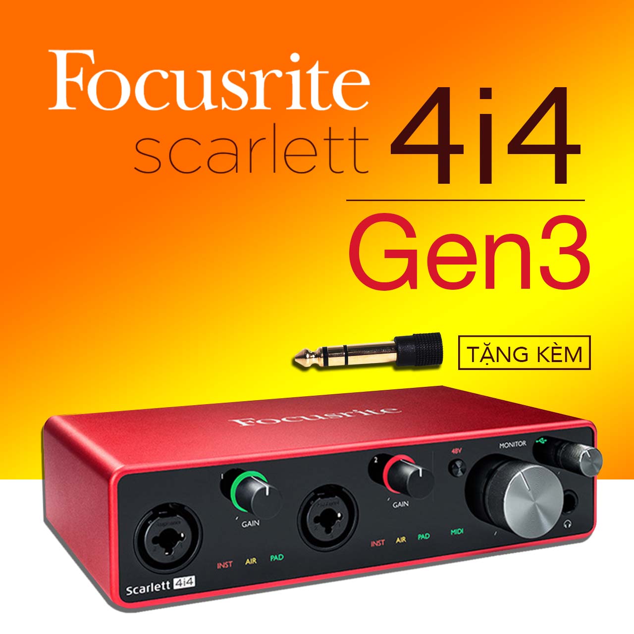 Focusrite Scarlett 4i4 3rd (Gen) - Nơi bán Sound card thu âm