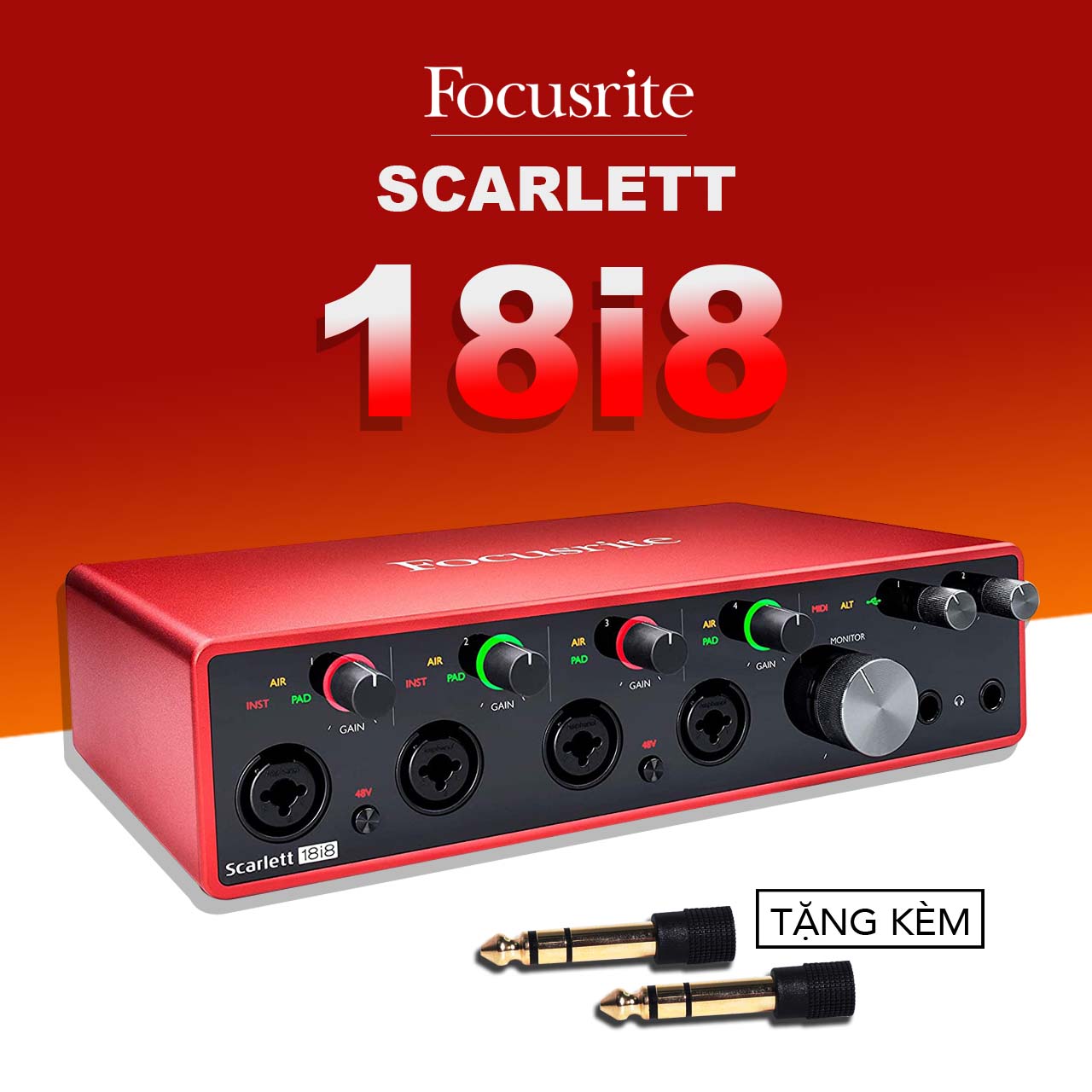 Focusrite Scarlett 18i8 3rd Gen - Nơi bán sound card thu âm