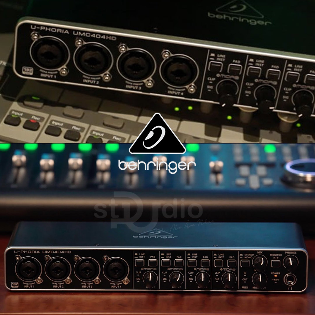 Sound Card Behringer UMC404HD - Sound card thu âm - Pustudio.vn