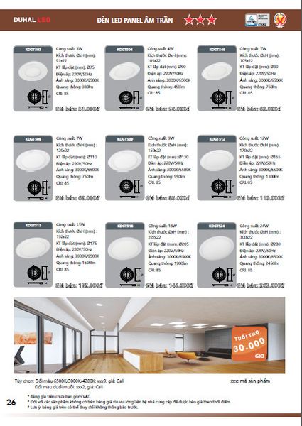 CATALOGUE ĐÈN DUHAL / BẢNG GIÁ ĐÈN DUHAL, ĐÈN LED DUHAL 2021 MỚI NHẤT ...
