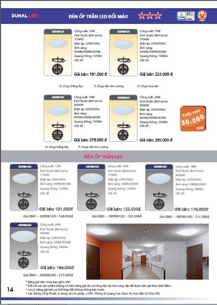 CATALOGUE ĐÈN DUHAL / BẢNG GIÁ ĐÈN DUHAL, ĐÈN LED DUHAL 2021 MỚI NHẤT ...