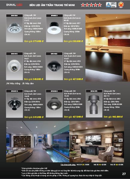 CATALOGUE ĐÈN DUHAL / BẢNG GIÁ ĐÈN DUHAL, ĐÈN LED DUHAL 2021 MỚI NHẤT ...