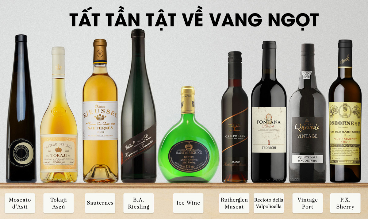 Tất tần tật về vang ngọt – Dailywine - Vang ngon mỗi ngày