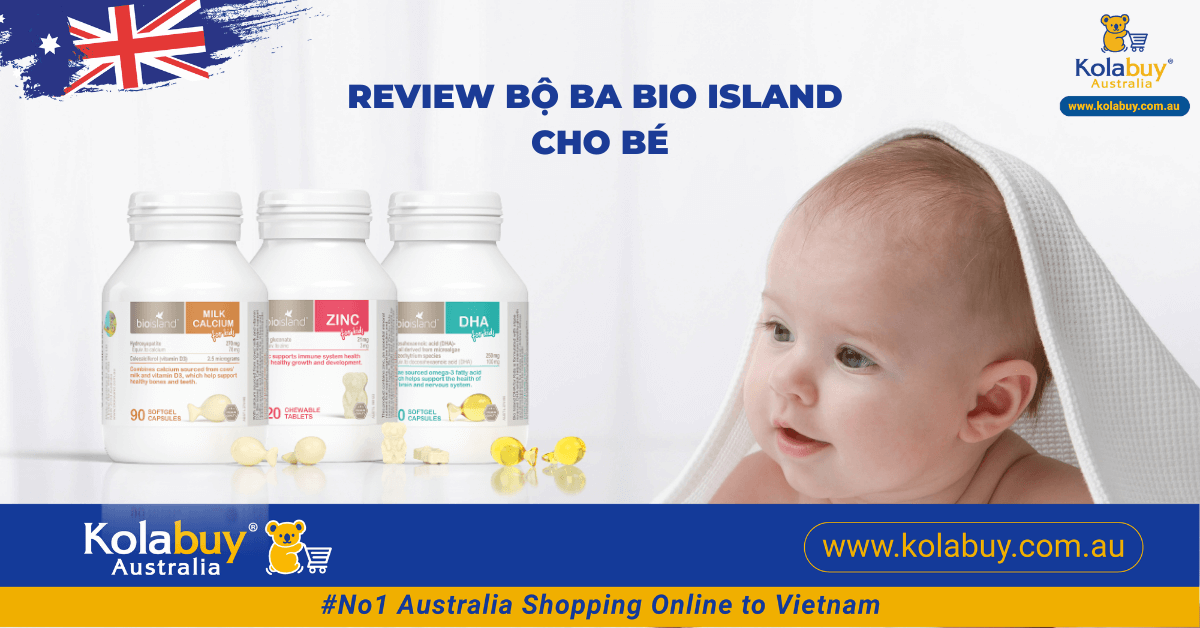 Review bộ 3 kẽm, DHA và canxi Bio island của Úc - Kolabuy Australia ...