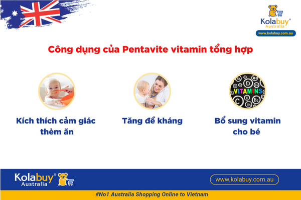 Siro Bổ sung Vitamin tổng hợp cho bé 0-3 tuổi Pentavite Infant Drops ...