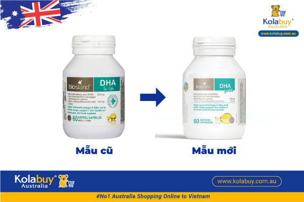 Viên uống Bổ sung DHA cho bé Bio Island DHA Kids 60 viên – Kolabuy Australia®: Authentic ...