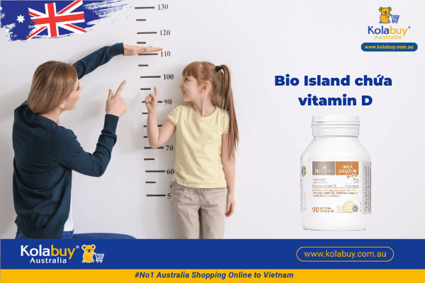 Viên uống Bổ sung Canxi sữa Bio Island Milk Calcium Kids 90 viên ...