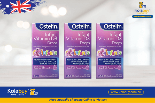 Vitamin D3 dạng giọt cho bé Ostelin Infant Vitamin D3 Drops 2.4 ml ...