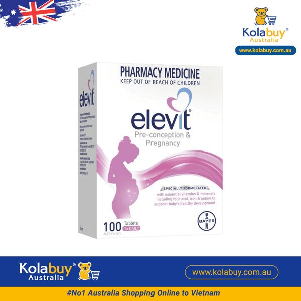 Viên uống bổ sung Vitamin tổng hợp Elevit bầu Úc 100 viên – Kolabuy ...