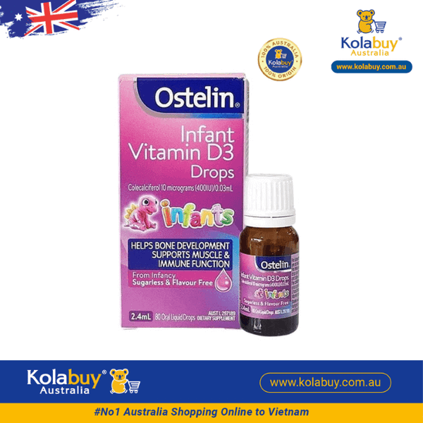 Vitamin D3 dạng giọt cho bé Ostelin Infant Vitamin D3 Drops 2.4 ml ...