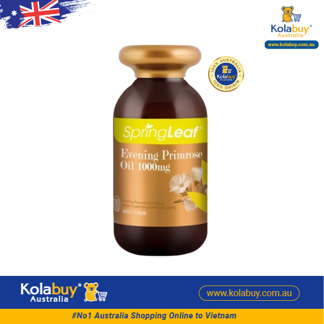 Viên uống tinh dầu hoa anh thảo SpringLeaf Evening Primrose Oil 1000mg ...